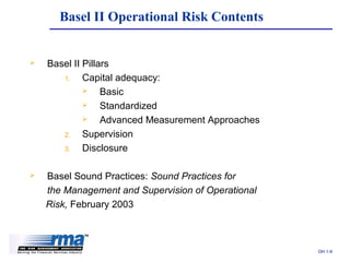 Operational Risk for Bank | PPT | Hedge Funds | Personal Investing