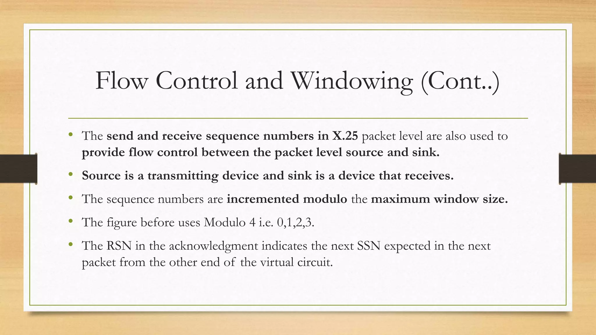 Protocols and Interfaces - IPv4, IPv6, X.25, X.75