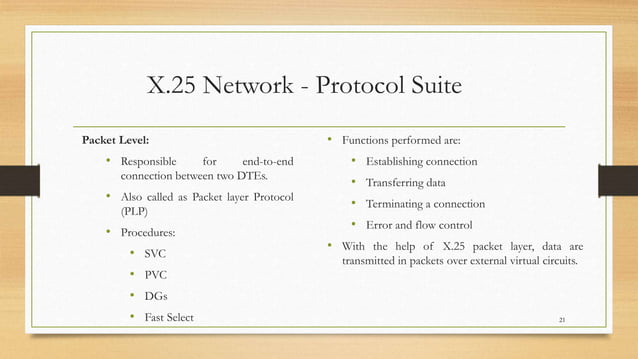 Protocol and Interfaces - IPv4, IPv6, X.25 Protocol, X.75 Protocol | PPT