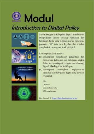Pengantar Kebijakan Digital | PDF