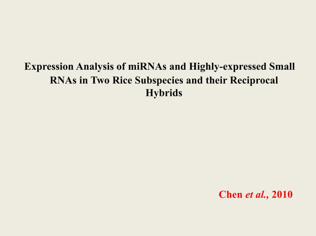 Molecular basis of inbreeding and heterosis in crop | PPTX