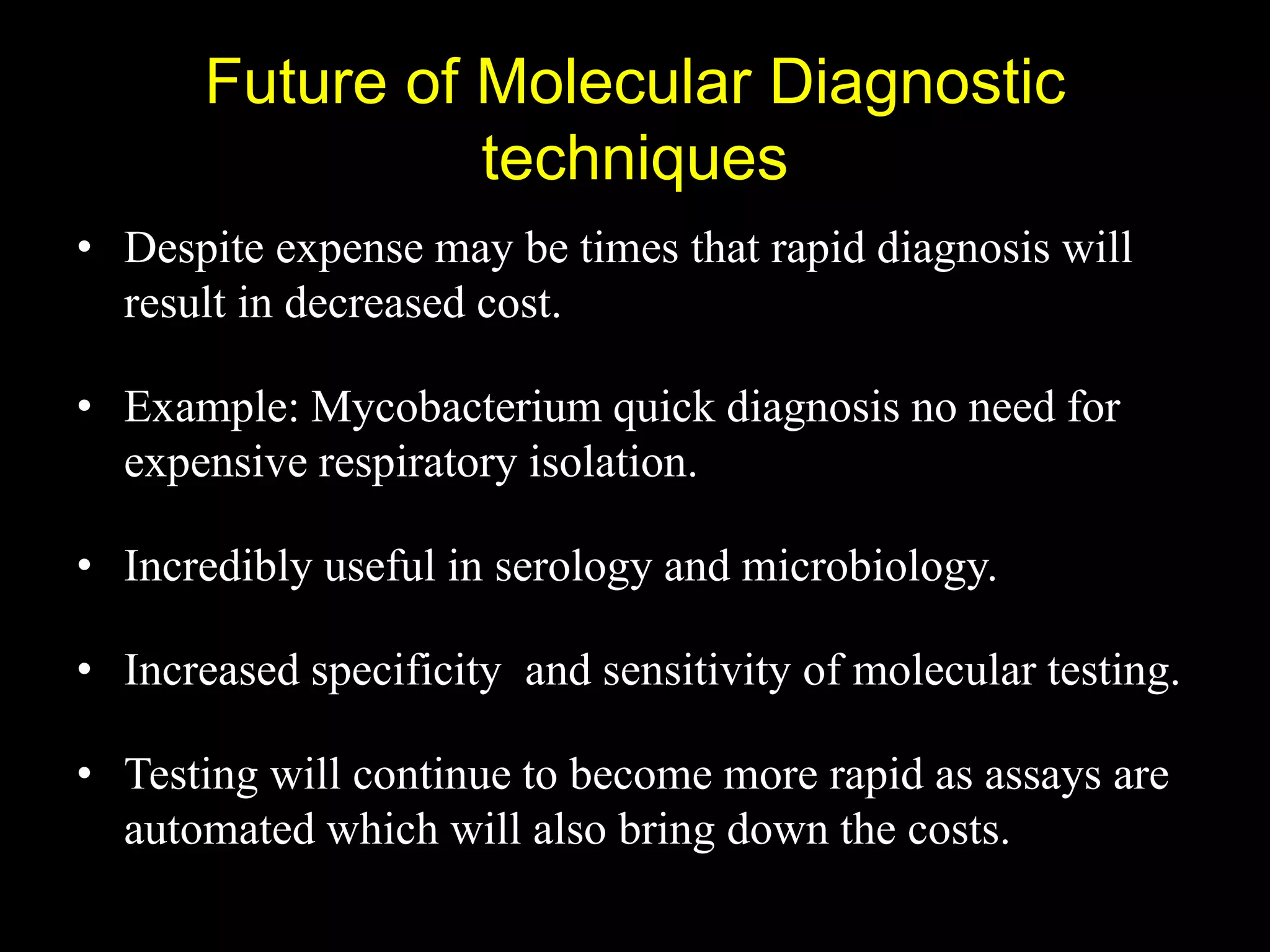 Molecular Techniques For Disease Diagnosis | PPTX
