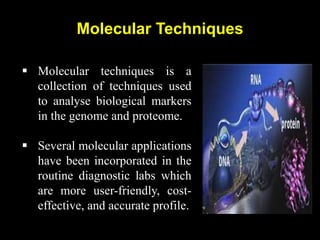 Molecular Techniques For Disease Diagnosis | PPTX