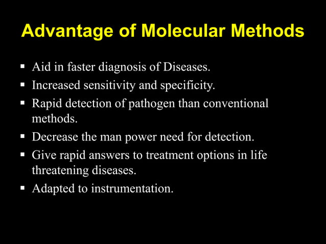 Molecular Techniques For Disease Diagnosis | PPTX | Genetics | Science