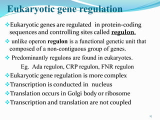 Gene expression and regulation | PPT