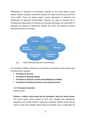 Classroom Communication: An Introduction | DOCX