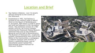 Habitat 67 & Yad Vashem by Moshe safidie | PPTX