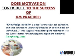 motivation & knowledge management | PPTX