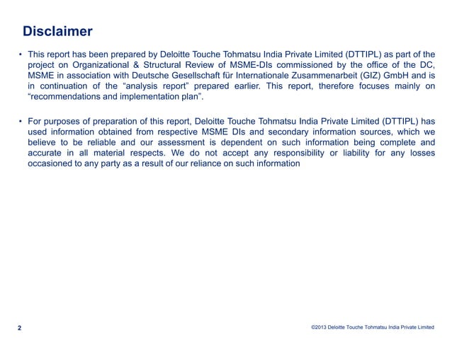 Final msme di-strategic_recommendation_report | PPT