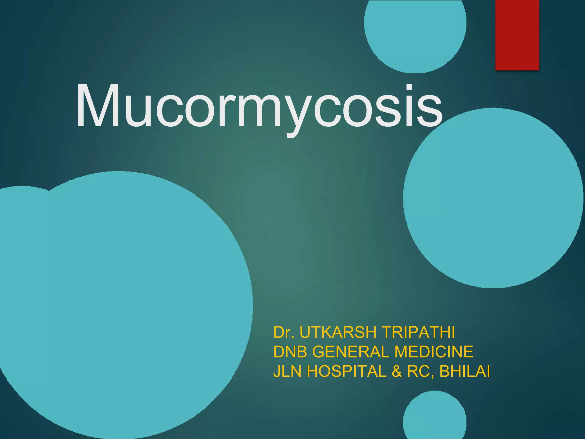 Mucormycosis | PPTX