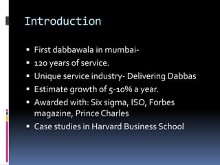 Mumbai Dabbawalas - Replicating its supply chain model in Delhi city.ppt