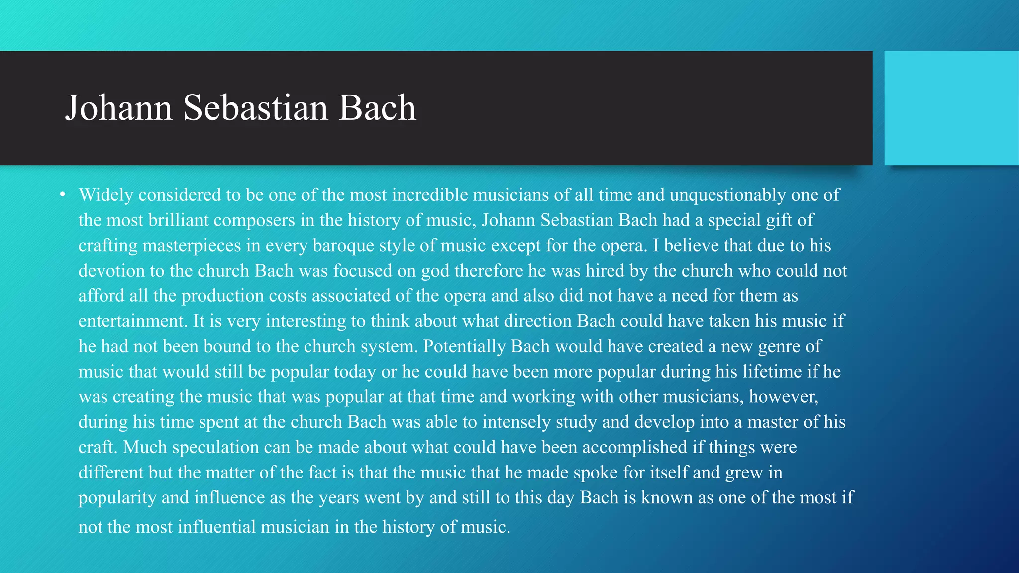 Johann Sebastian Bach | PPTX