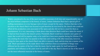 Johann Sebastian Bach | PPTX