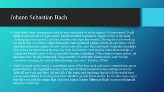 Johann Sebastian Bach | PPTX