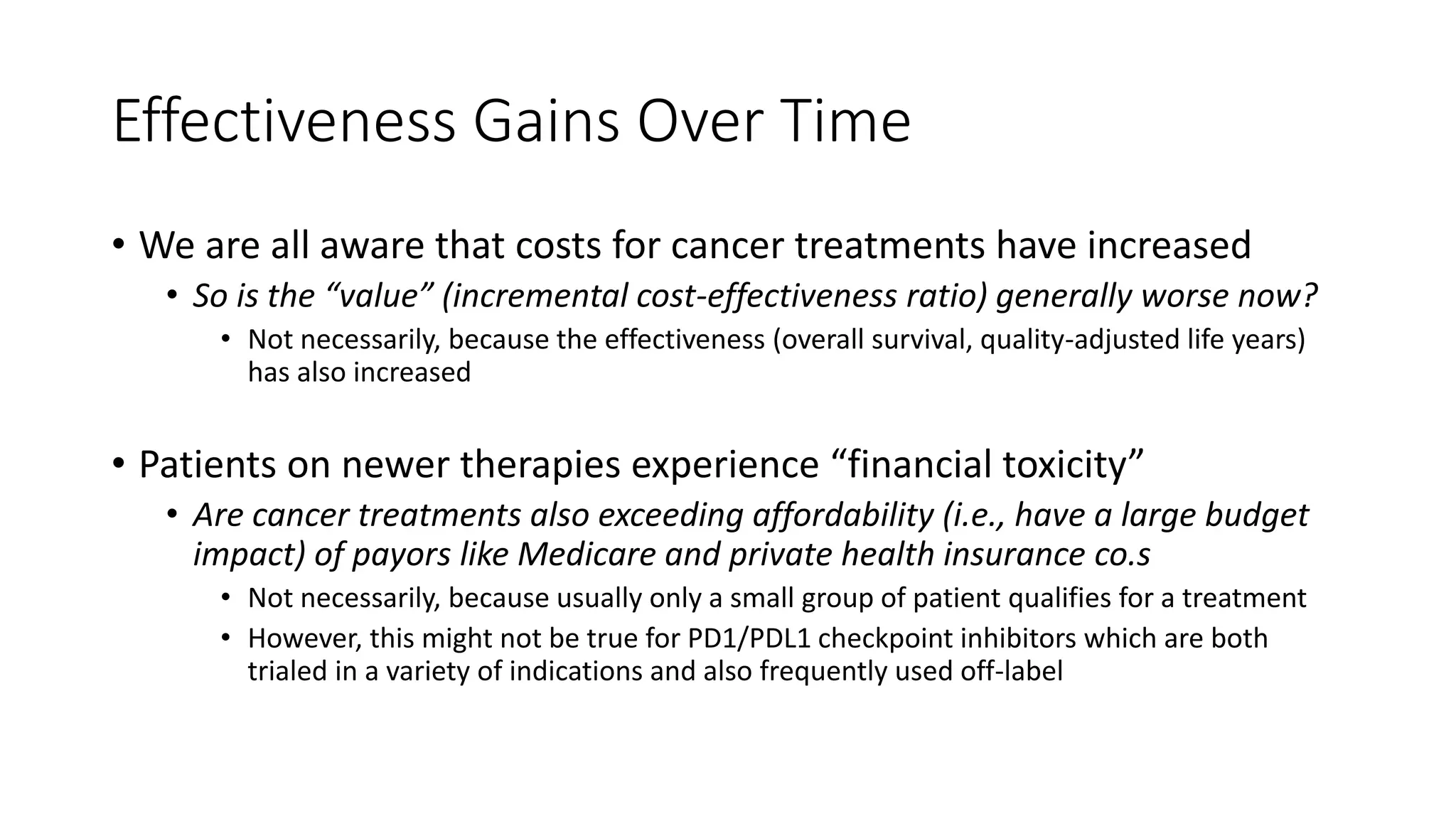 Trends of Cost-Effectiveness Over Time | PPTX