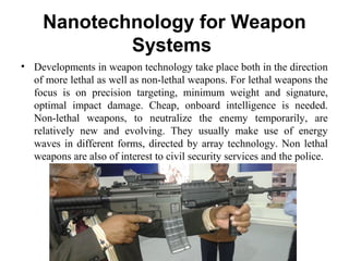 Nanotechnology in Defence Sector | PPT
