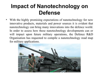 Nanotechnology in Defence Sector | PPT