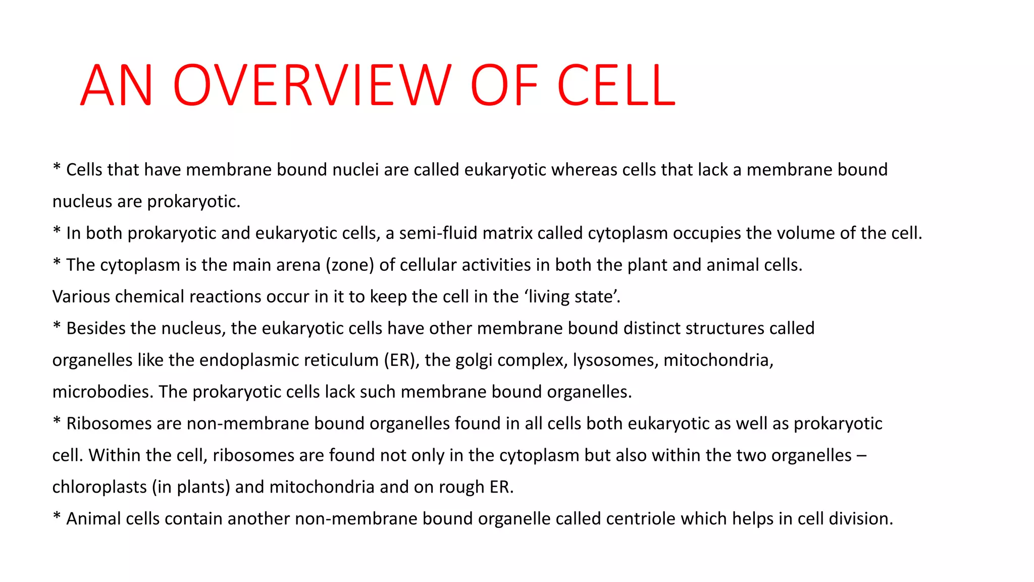 cell and its organelle | PPTX