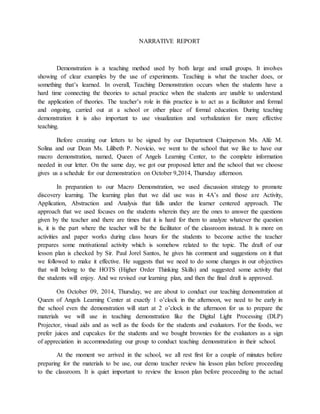 Final narrative | DOCX