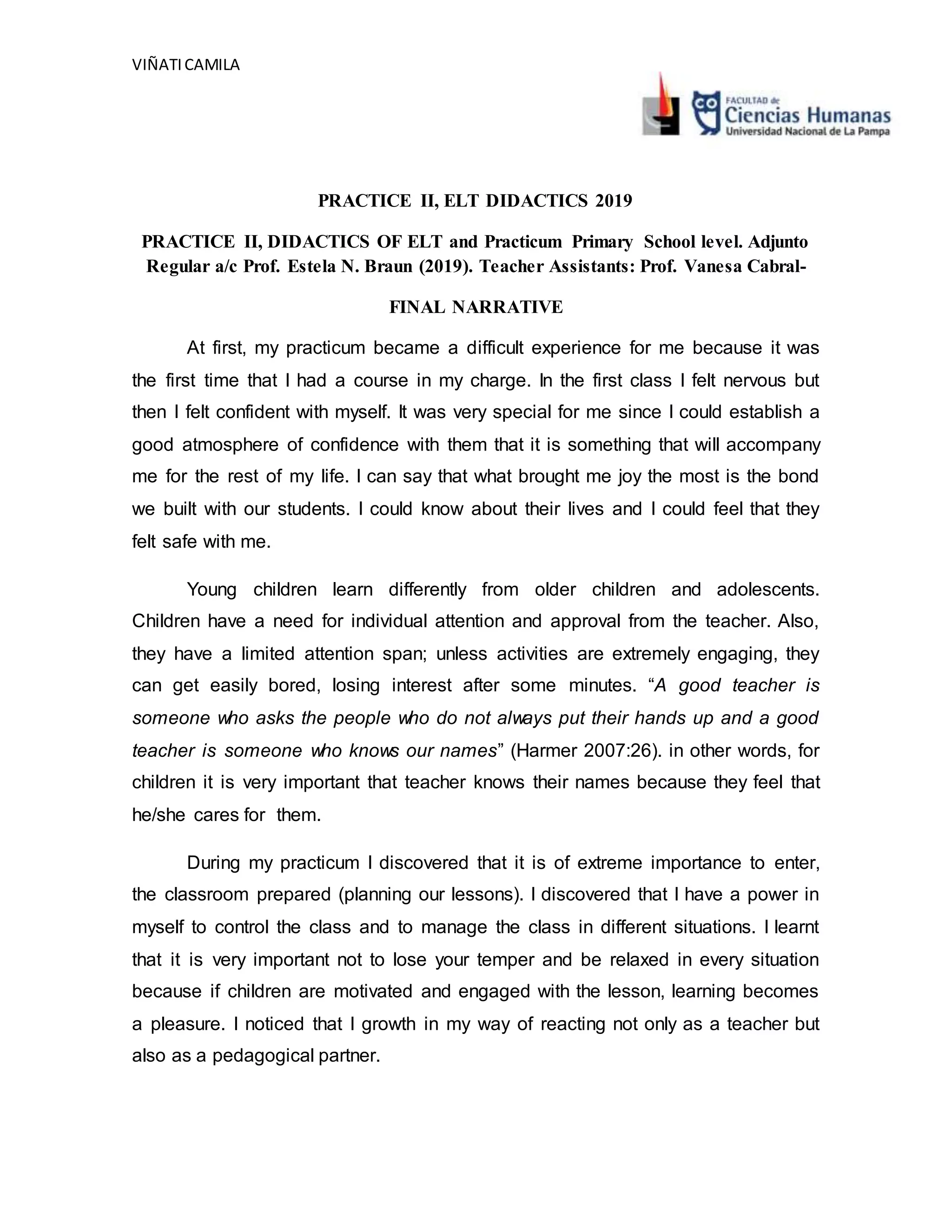 Final narrative | DOCX