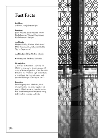 NATIONAL MOSQUE - CULTURE AND HISTORY 2 REPORT | PDF