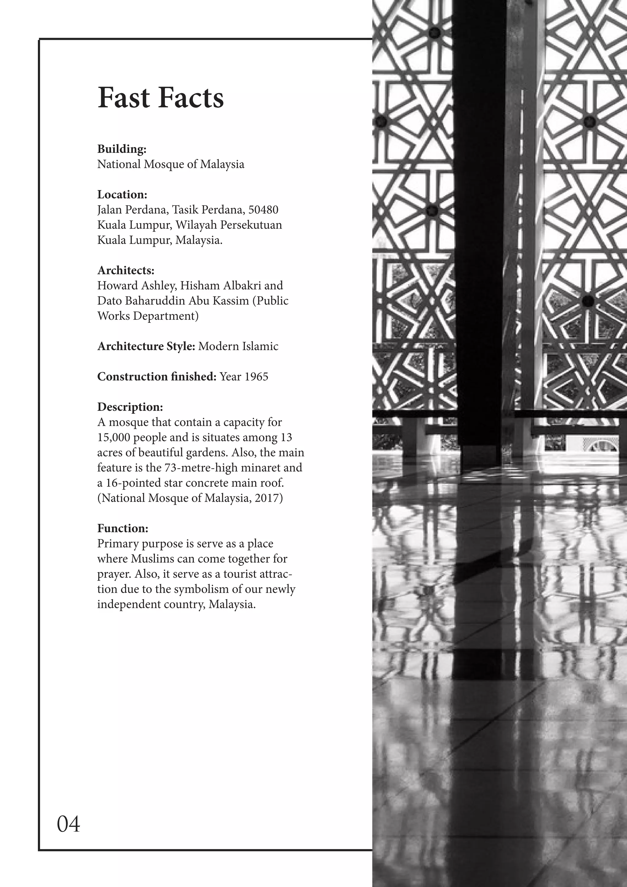 Report of National Mosque, KL | PDF