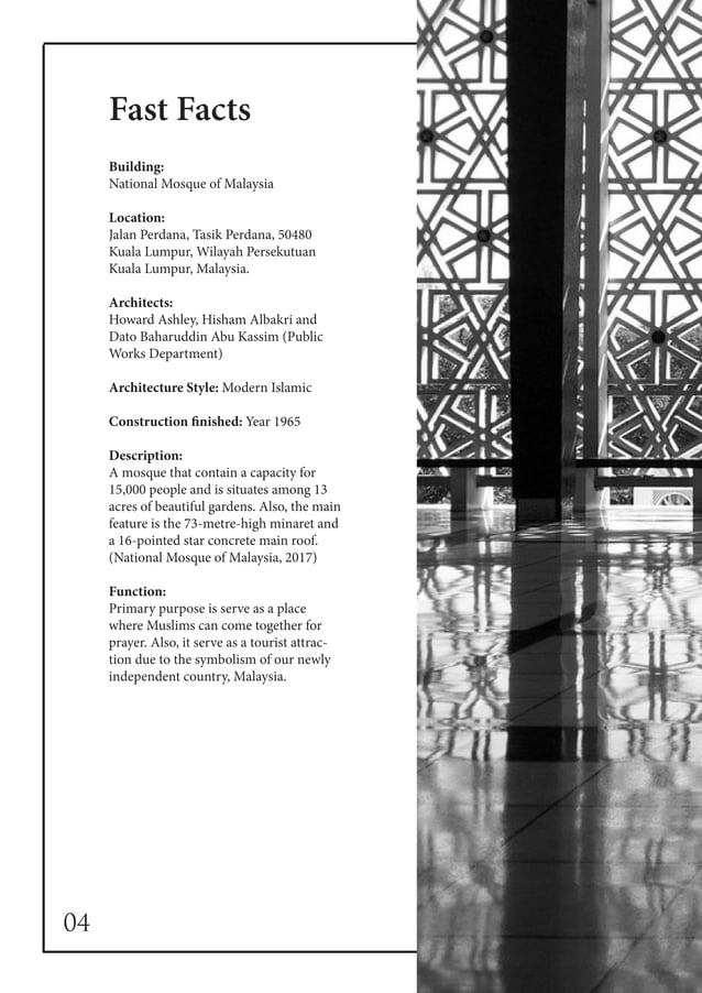 Report of National Mosque, KL | PDF