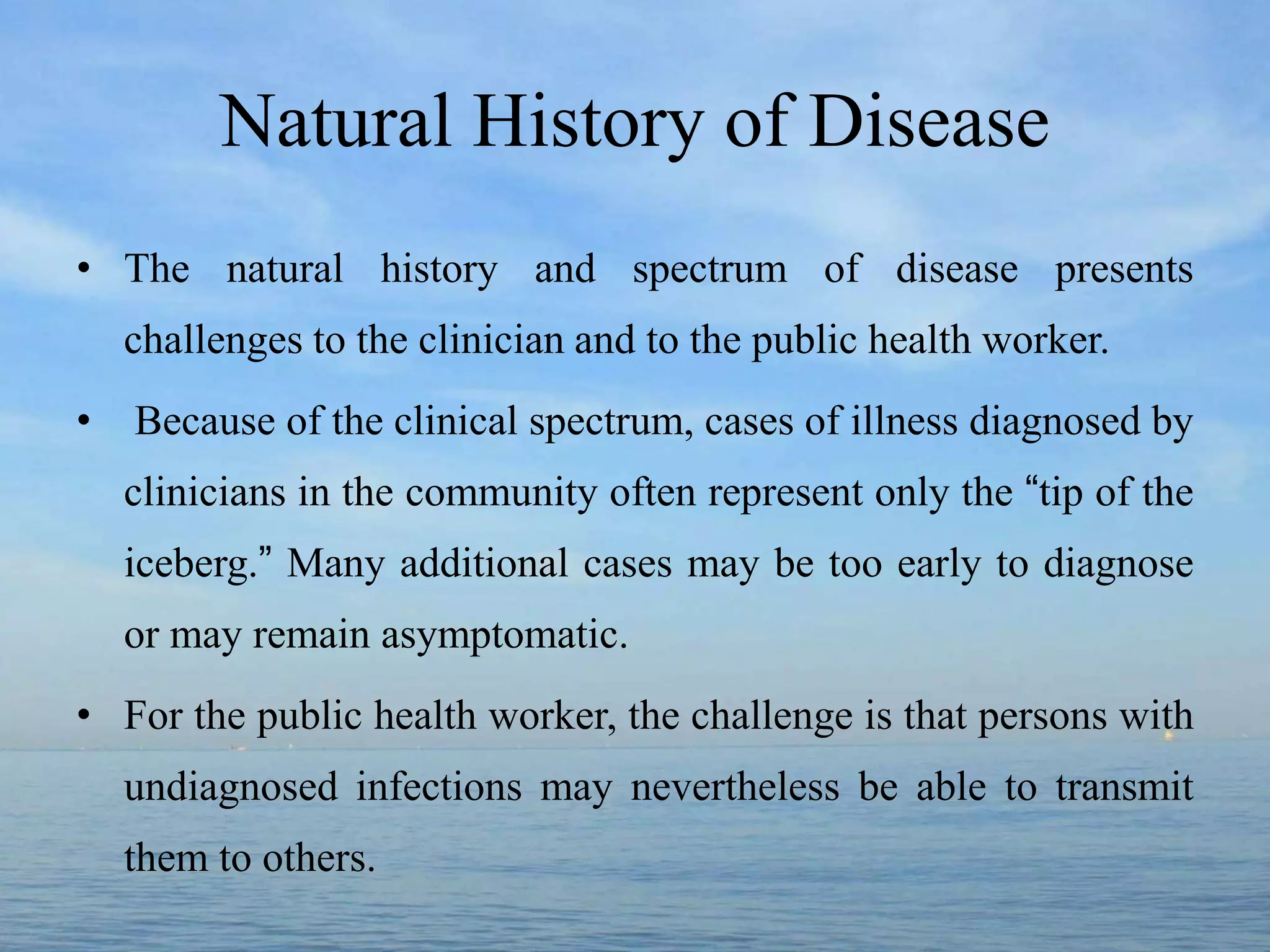 NATURAL HISTORY OF DISEASE | PPTX