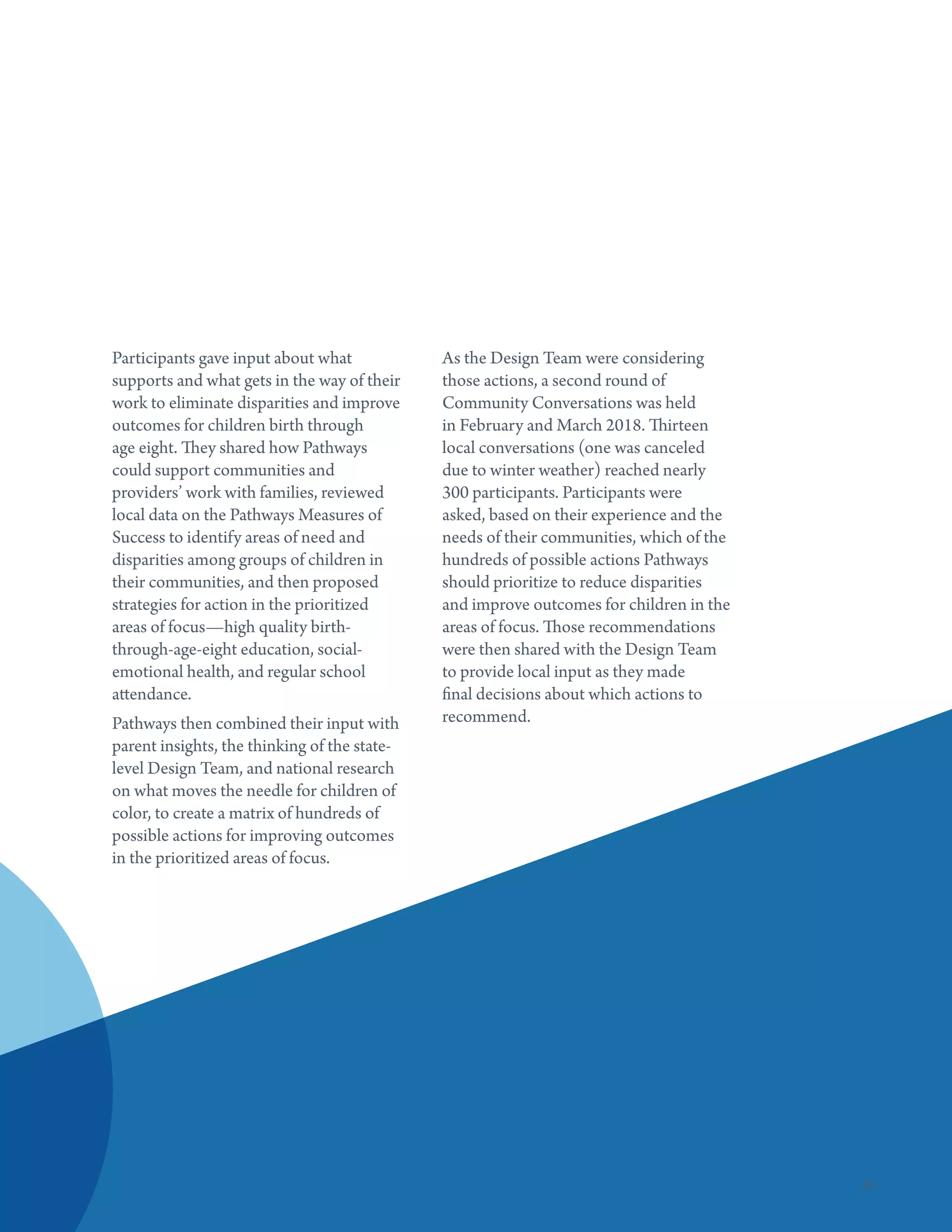 NCECF Pathways Action Framework | PDF