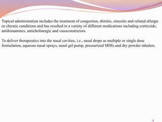 NASAL DRUG DELIVERY SYSTEM | PPTX