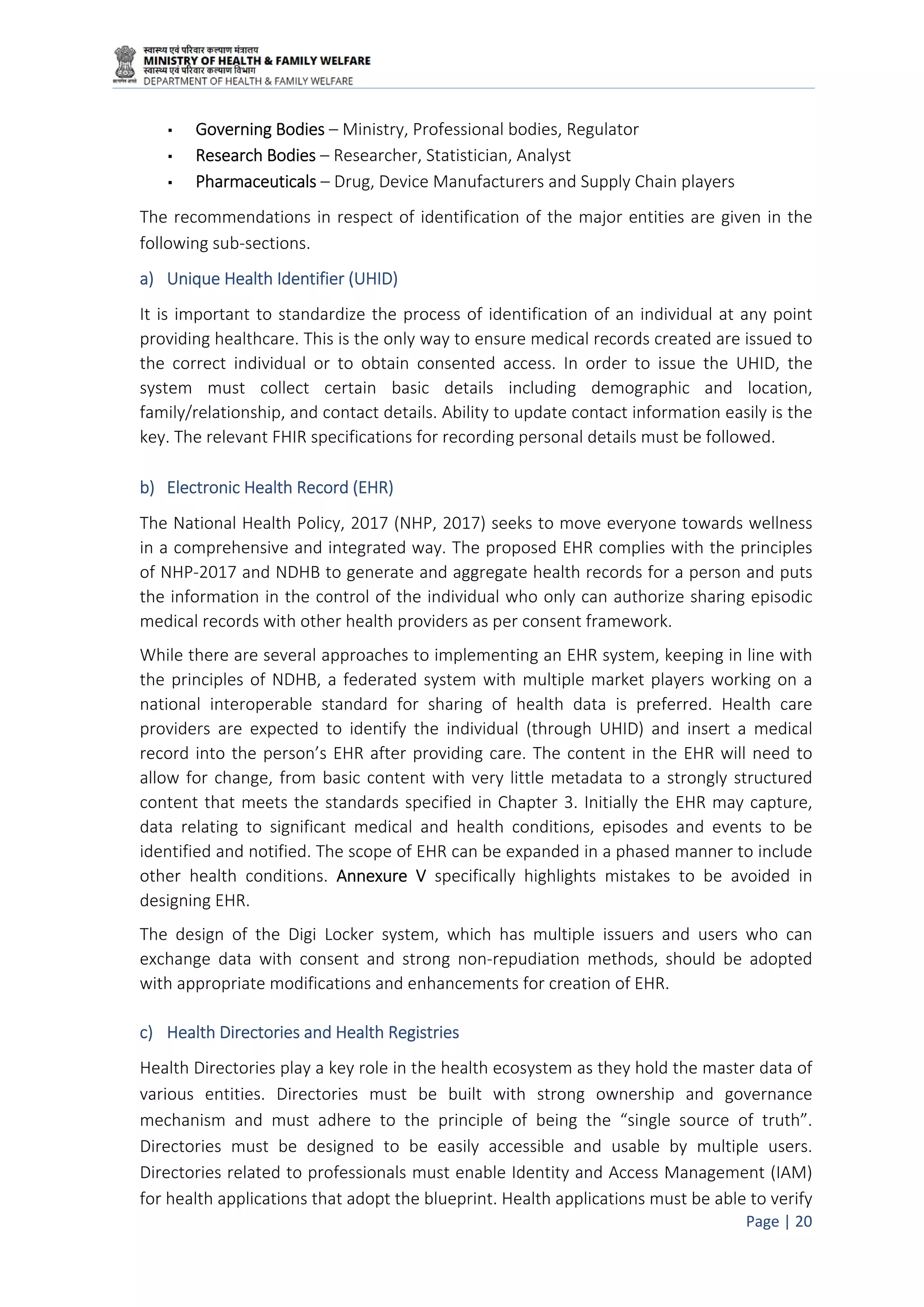 National Digital Health Blueprint India | PDF