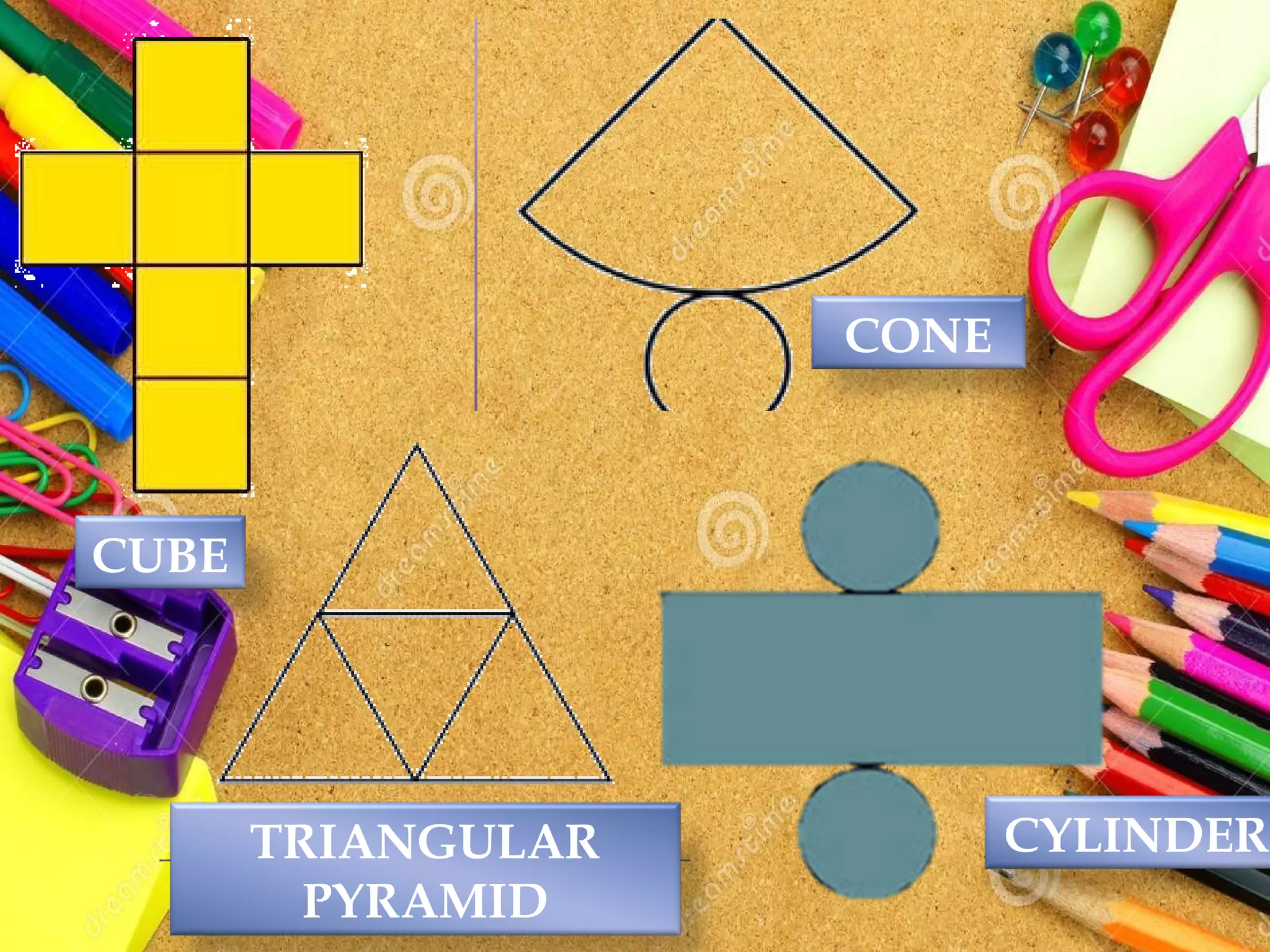 Identifying net of solid figures | PPT