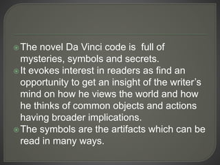 Symbols in Da Vinci Code | PPTX