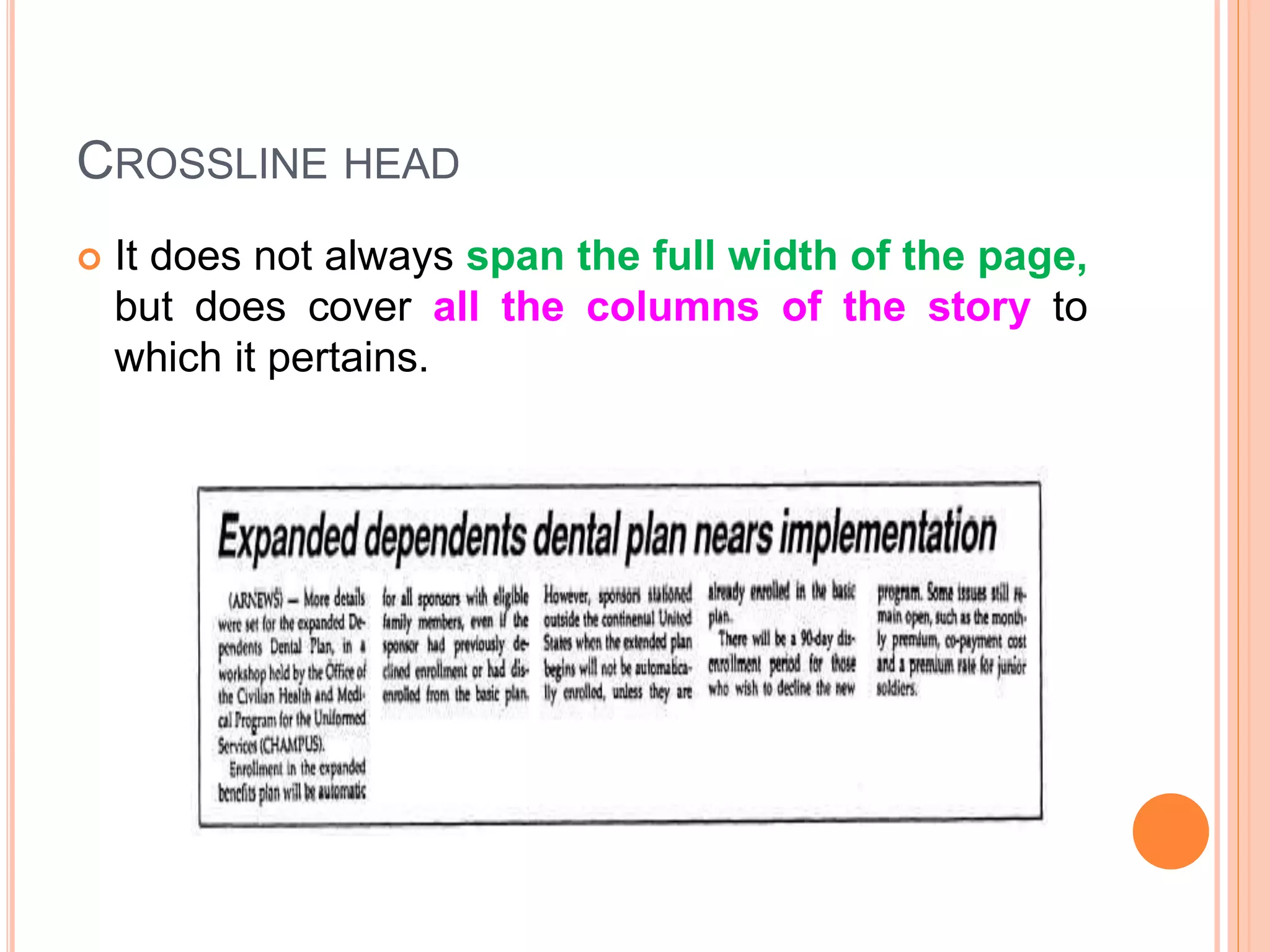 News, types of news, types of headlines | PPTX