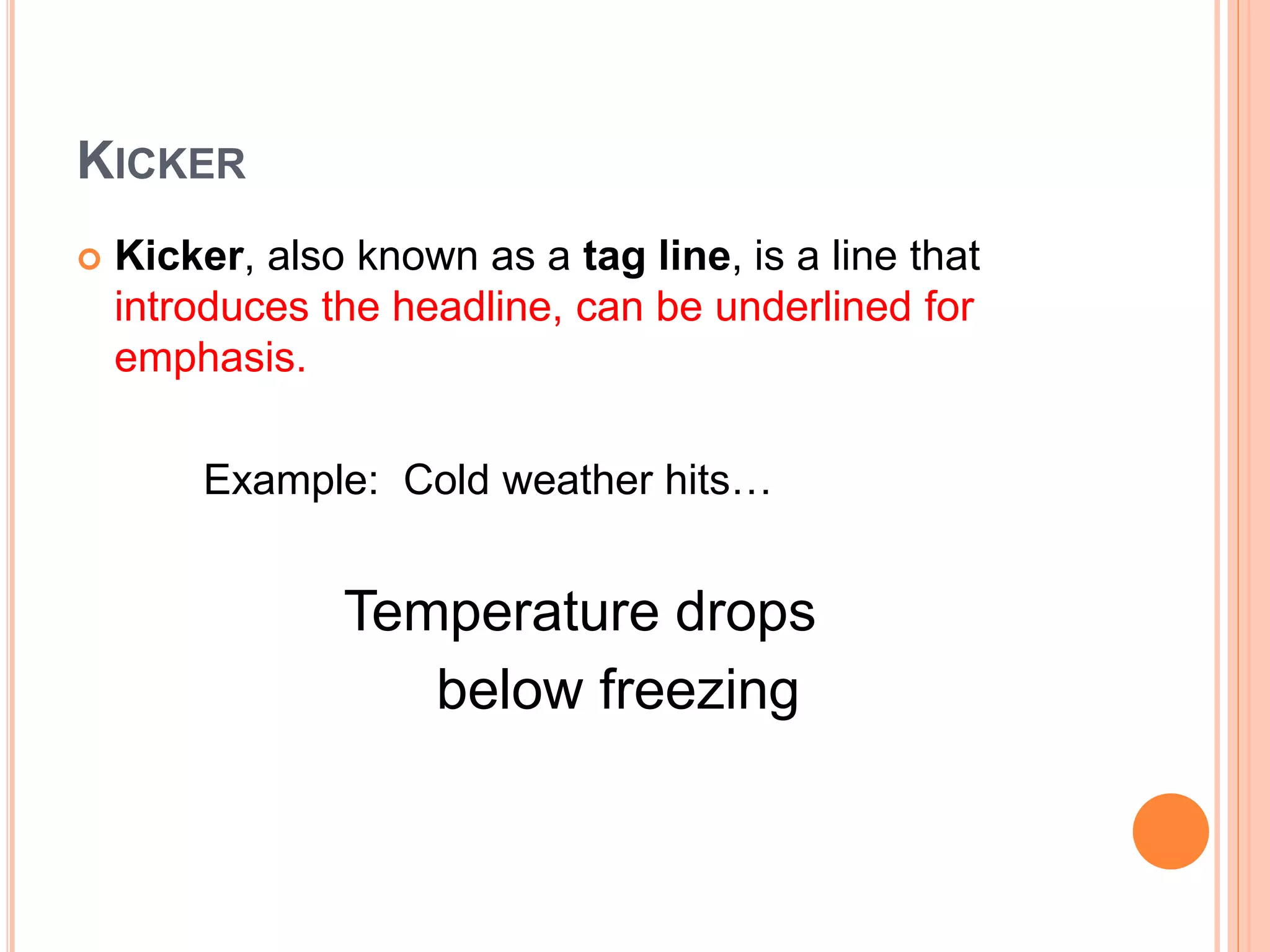 News, types of news, types of headlines | PPTX