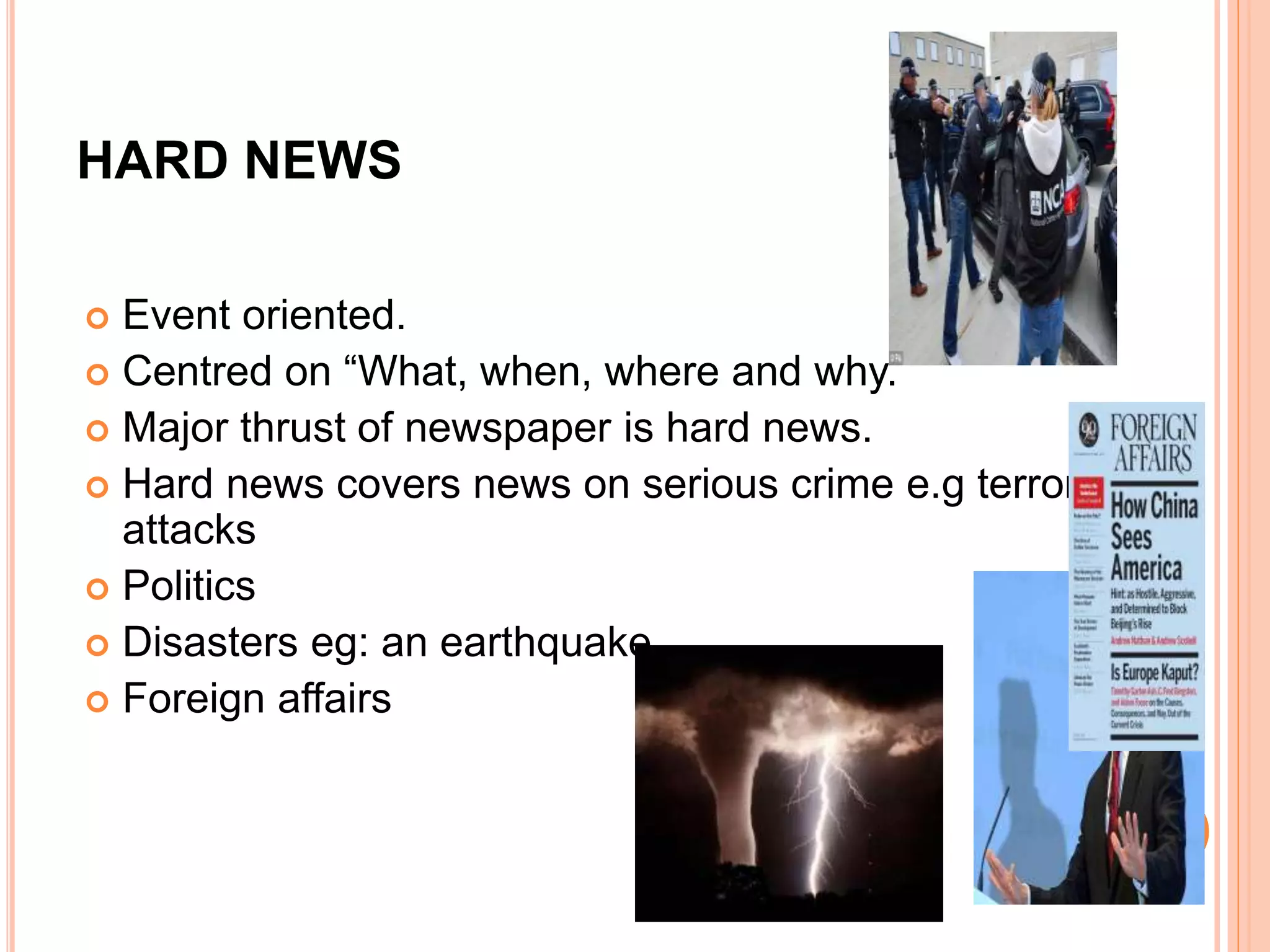 News, types of news, types of headlines | PPTX