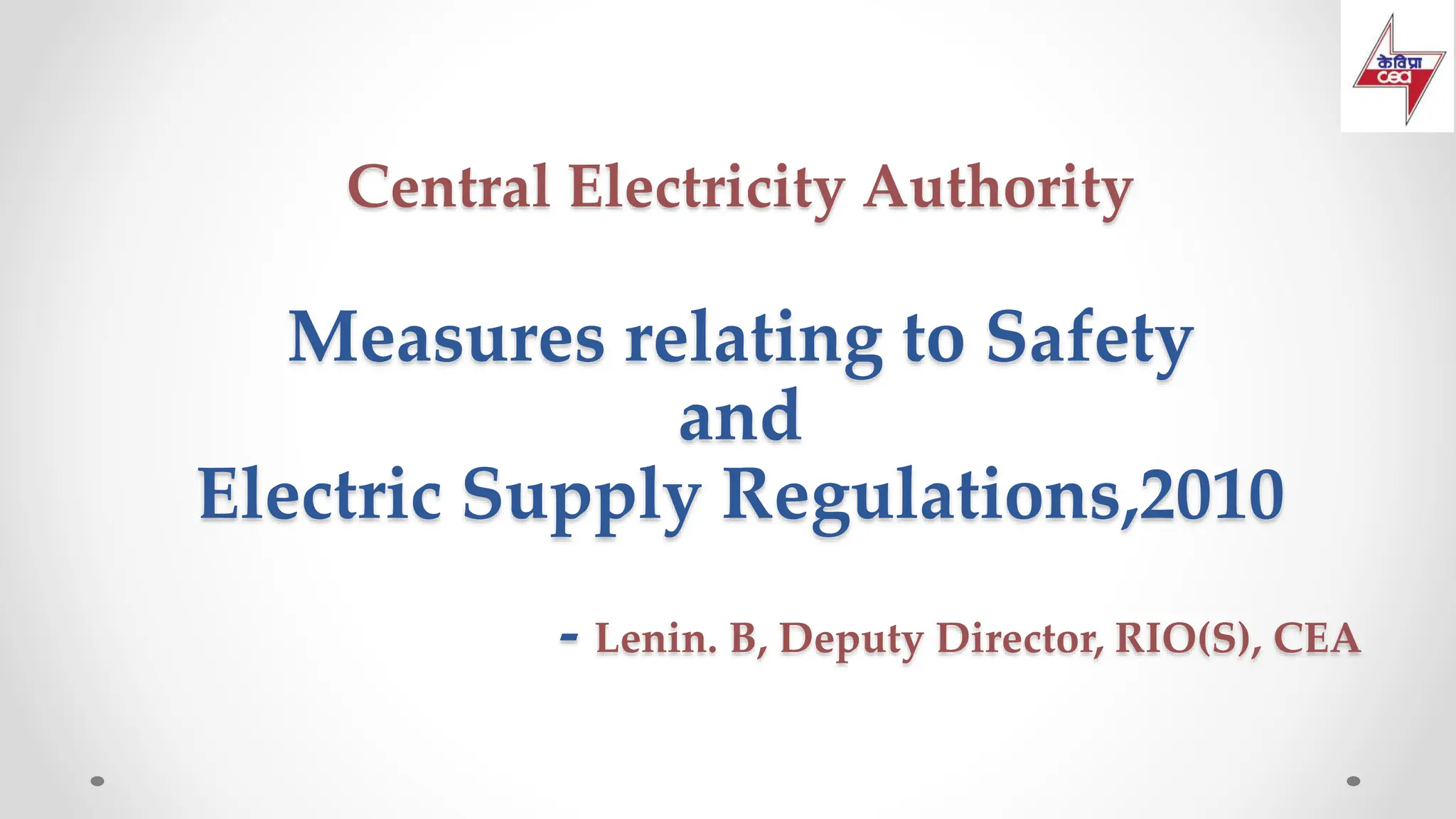 Final_NFE,May23-Lenin-CEA-Safety- Regulations PPT.pptx