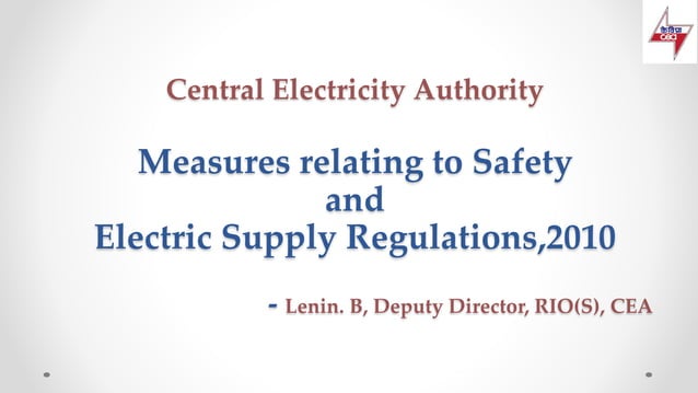 Final_NFE,May23-Lenin-CEA-Safety- Regulations PPT.pptx