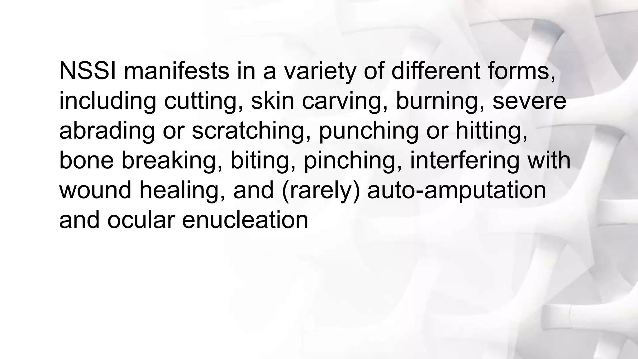 SELF HARMING BEHAVIOR | PPT | Mental Health | Diseases and Conditions