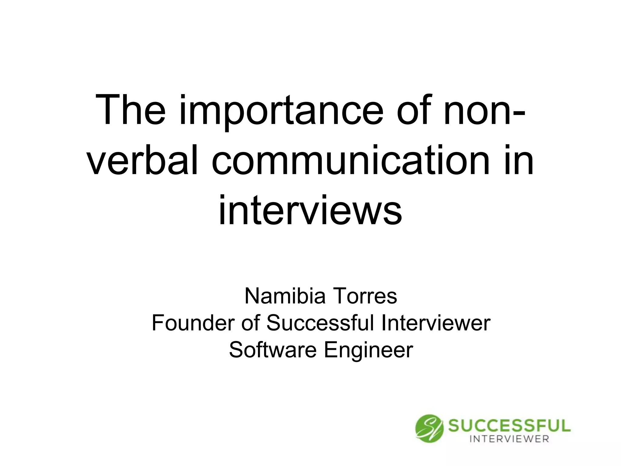 Final Nonverbal Communication Presentation | PPTX
