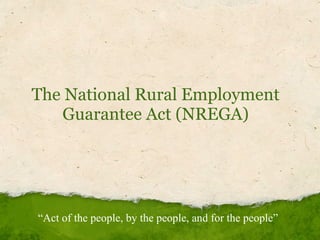 Final Nrega Ppt | PPT