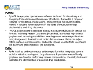 Various Computational Tools used in Drug Design | PPTX