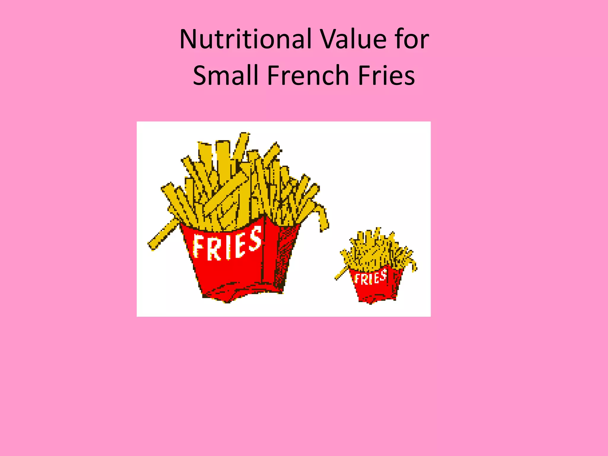 Fast Foods Nutrition Facts | PPT