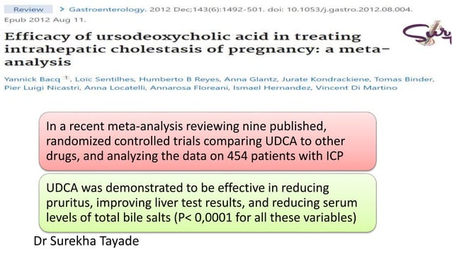 Intrahepatic Cholestasis of Pregnancy - Prof Surekha Tayade | PPTX