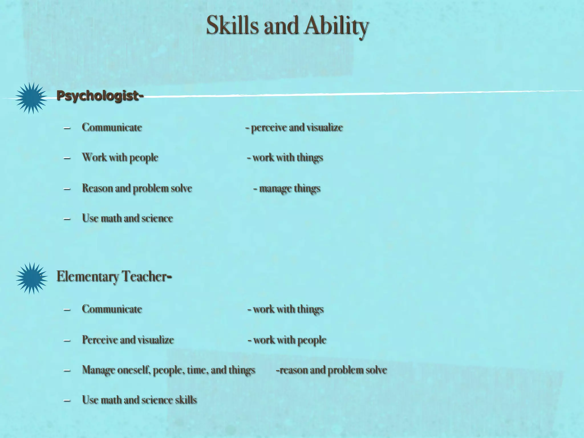 Final occupations powerpoint | KEY | Family and Relationships