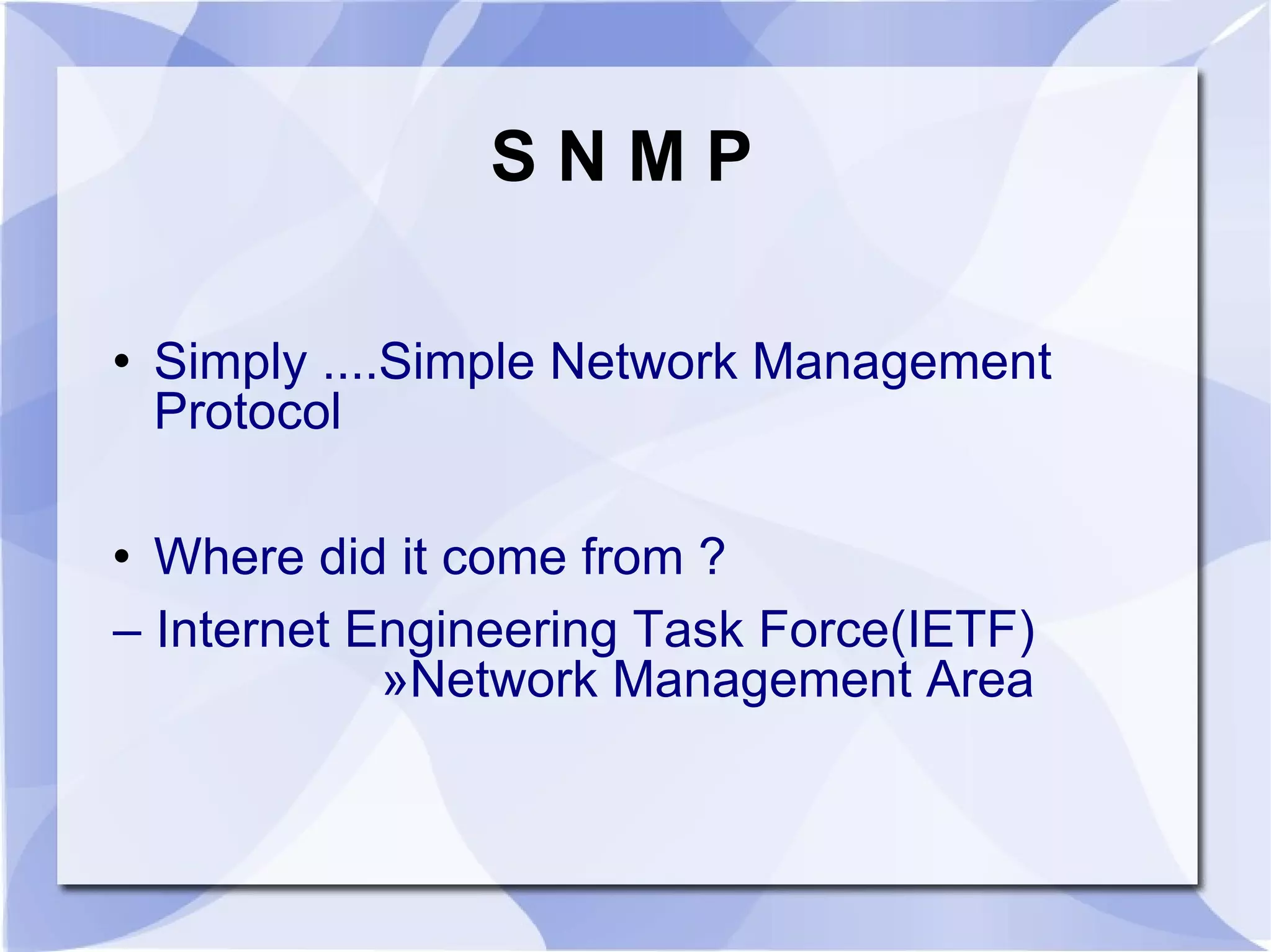 SNMP Network Tracker Project | PPT