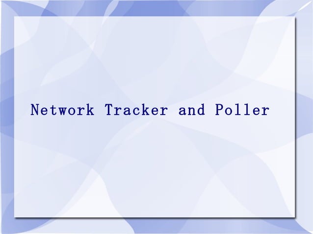 SNMP Network Tracker Project | PPT