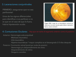 traumatismos oculares | PDF