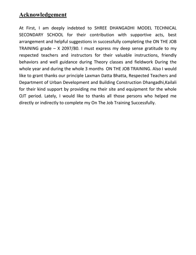 Final Ojt Report for sub engineering Students 2079...pdf | Civil Engineering Industry | Industries