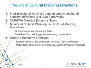 Rediscovering the Wealth of Places: Cultural Mapping, Community ...